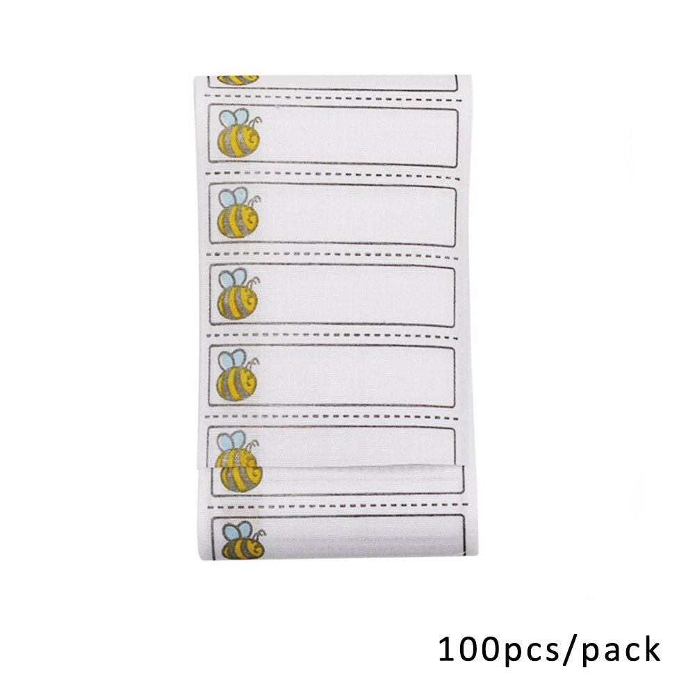 100Pcs/Roll Ijzer-Op Naam Etiketten Wasbaar Kledin... – Vicedeal