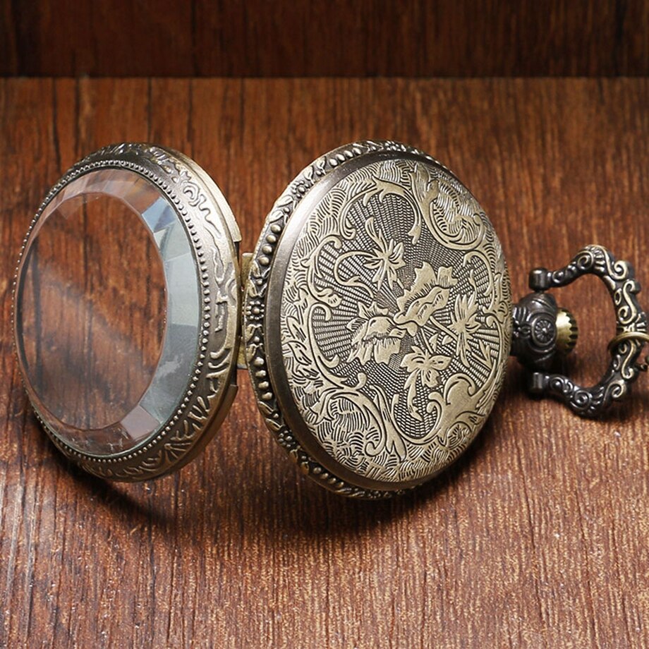 Glass Cover Calorfull Rome Bronze Quartz Poket Wat... – Grandado