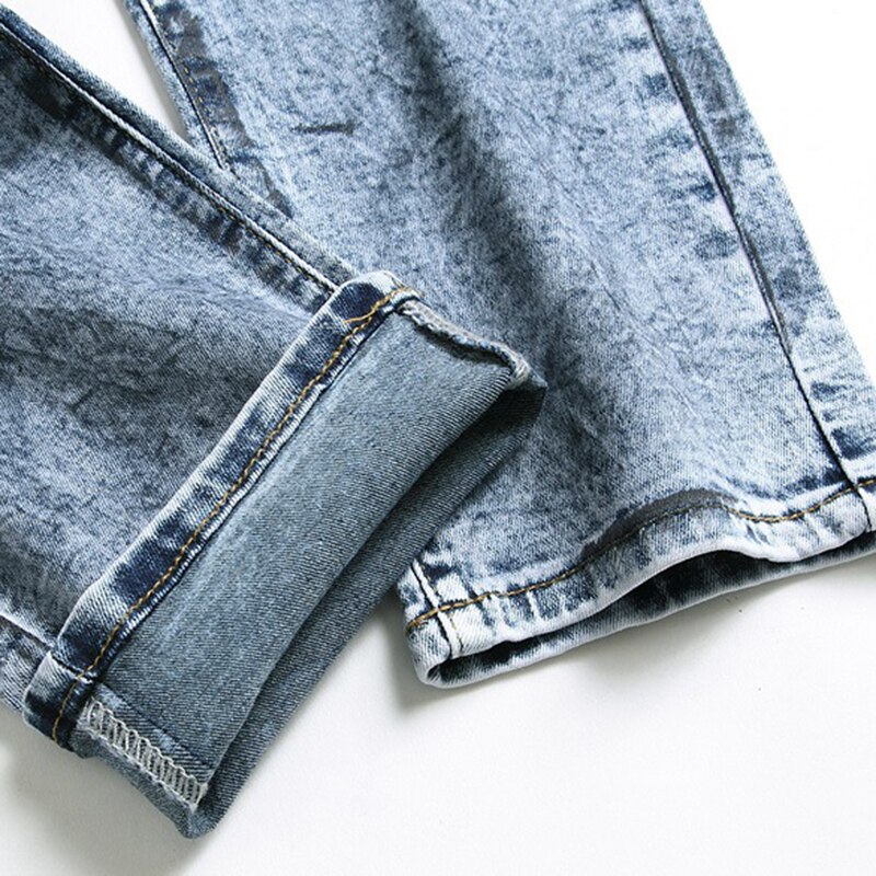 Men's Hands Palms Print Jeans Light Blue Snow Wash... – Grandado