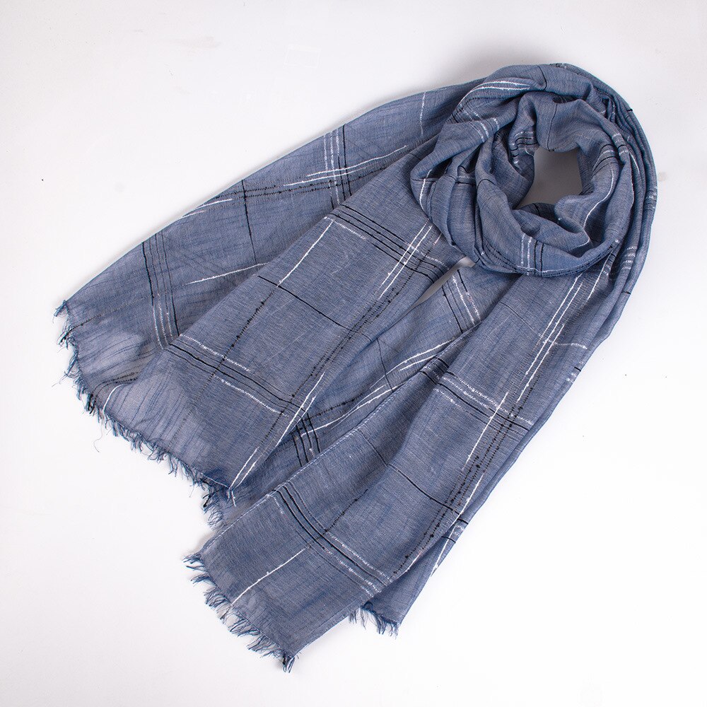 Women Cotton Linen Scarf Soft Long Lady Pashmina S... – Grandado