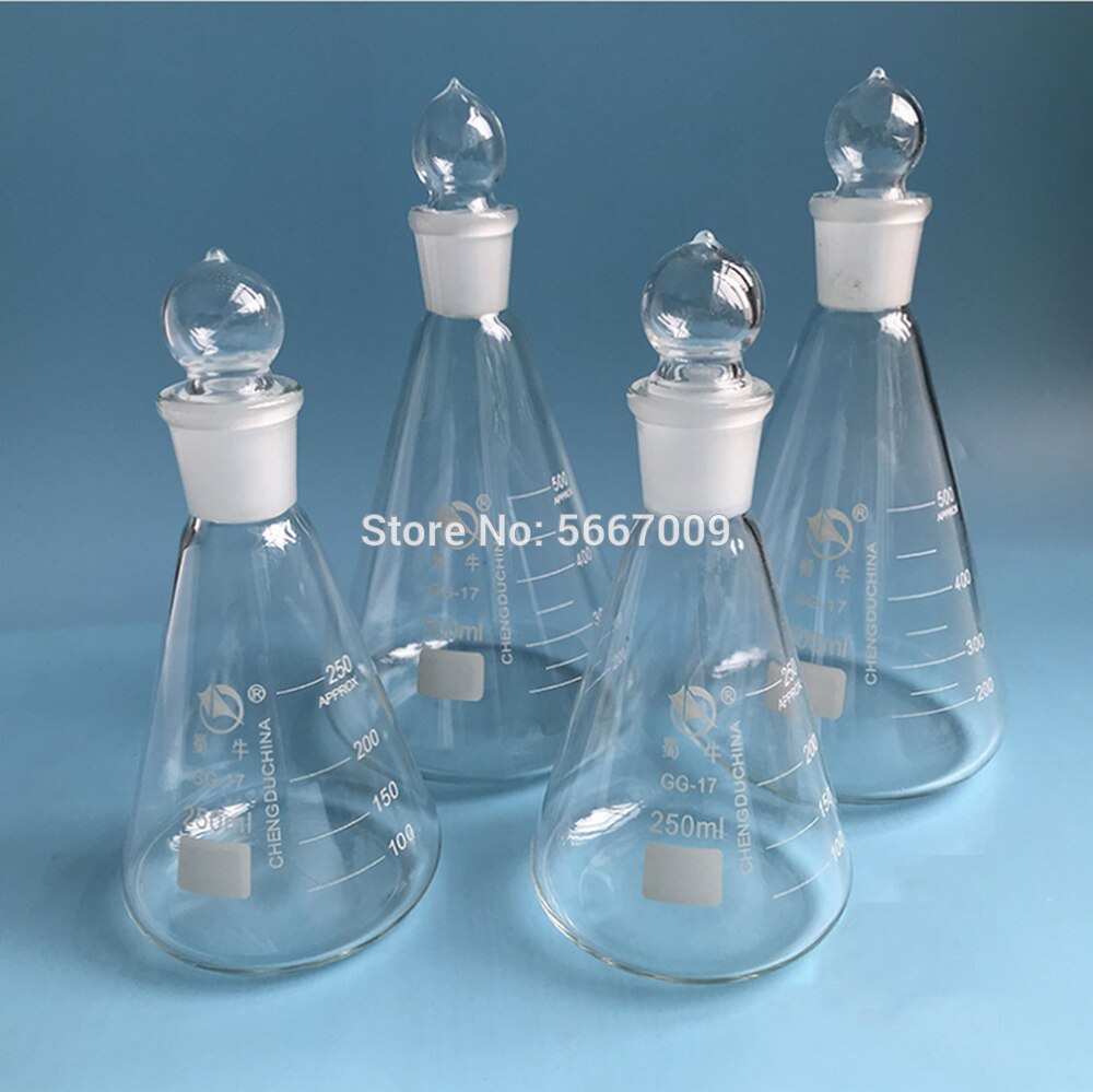 50ml to 1000ml Lab Borosilicate Glass Erlenmeyer C... – Grandado