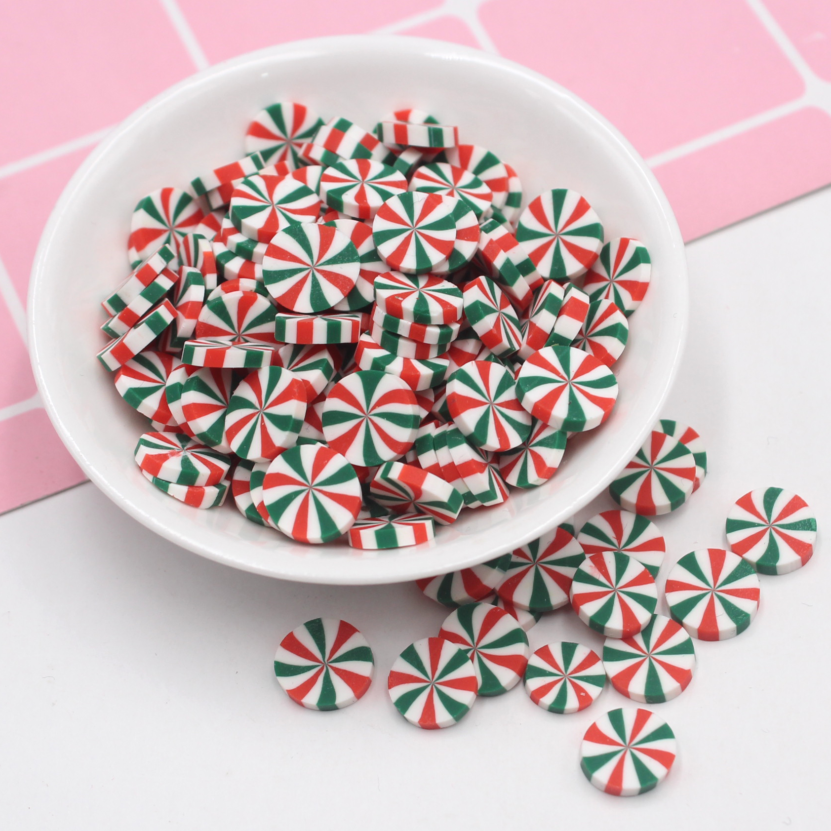 100 G/partij 1Cm Pepermunt Snoep Klei Plakjes Zach... – Grandado