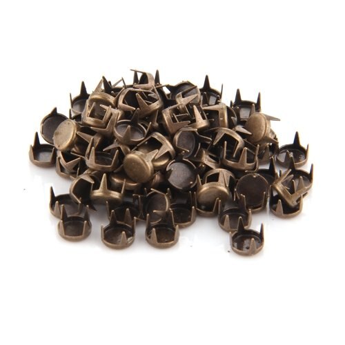 100 Borchie Colore Bronzo Mm 6X5 Per Scarpe Abbigl... – Grandado