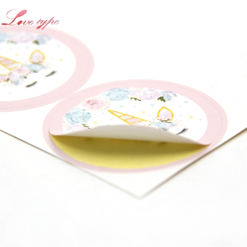 50PCS/Lot Unicorn Candy Bag Sticker Birthday Party... – Grandado