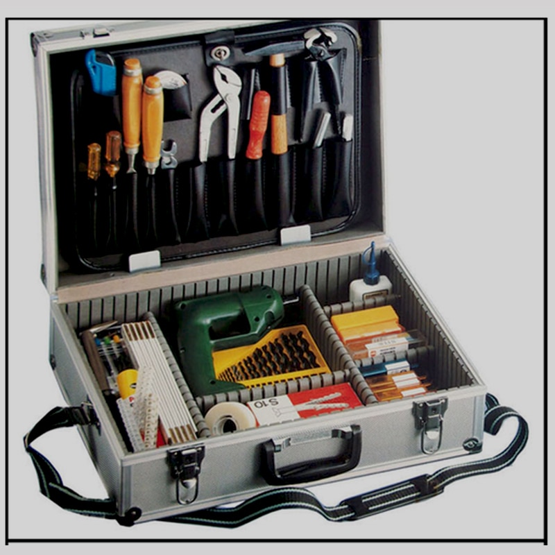 Large aluminum tool box silver aluminum case toolk... – Vicedeal