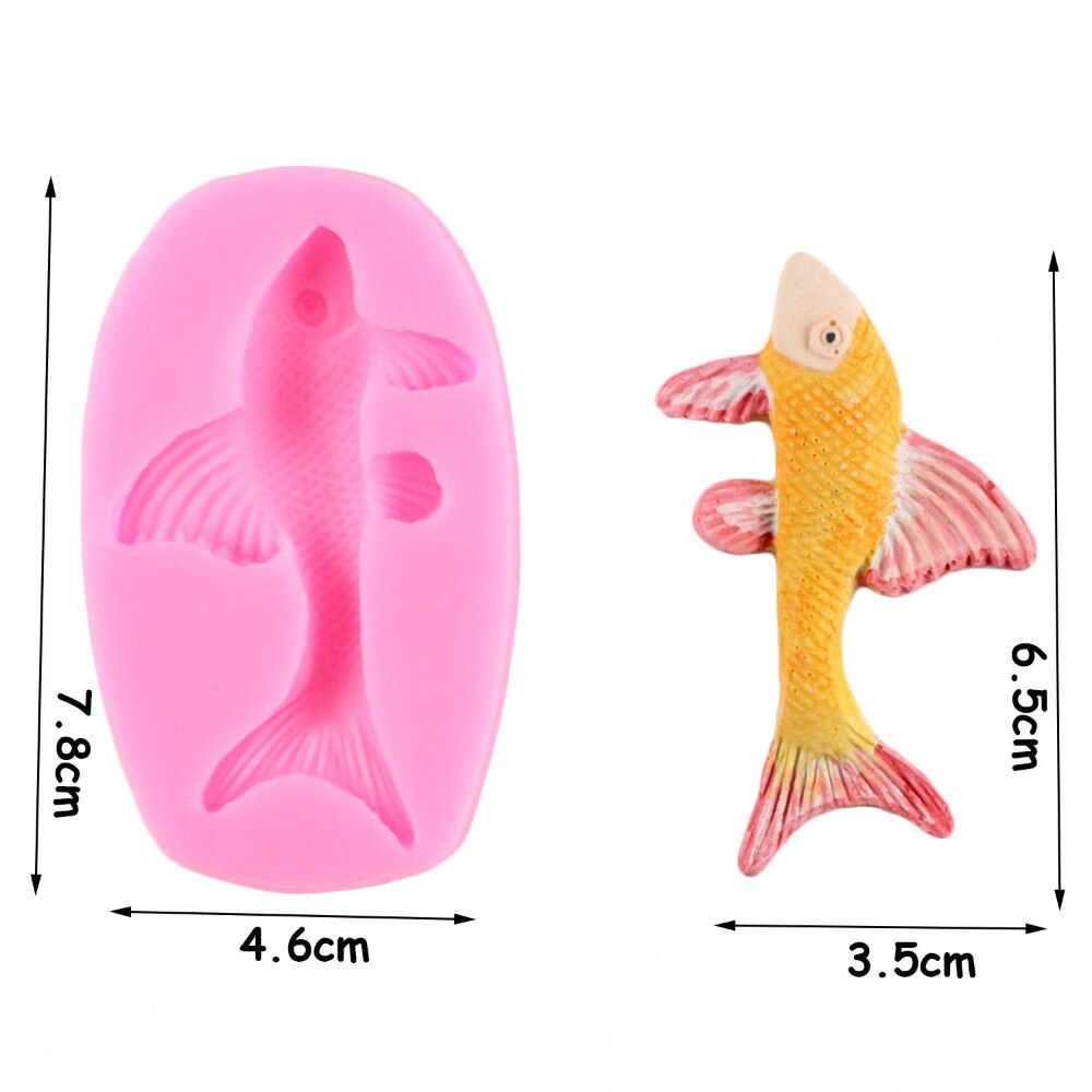 3D Vis Siliconen Mal Chocolade Diy Fondant Bakken ... – Grandado