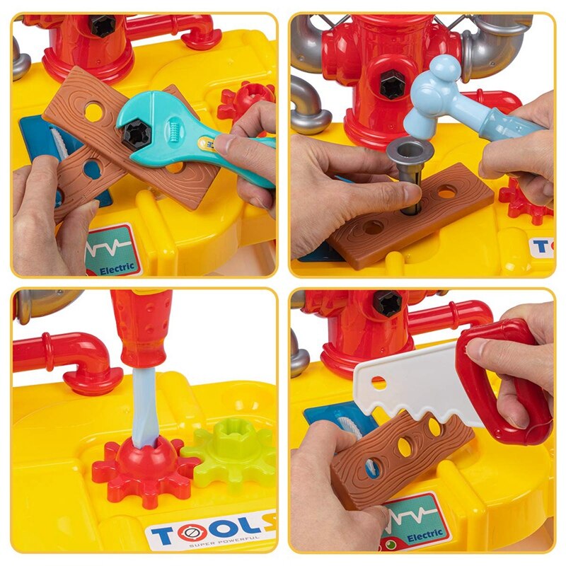 Kids Tool Bench Toy Set Toddler Engineer Role-Play... – Vicedeal