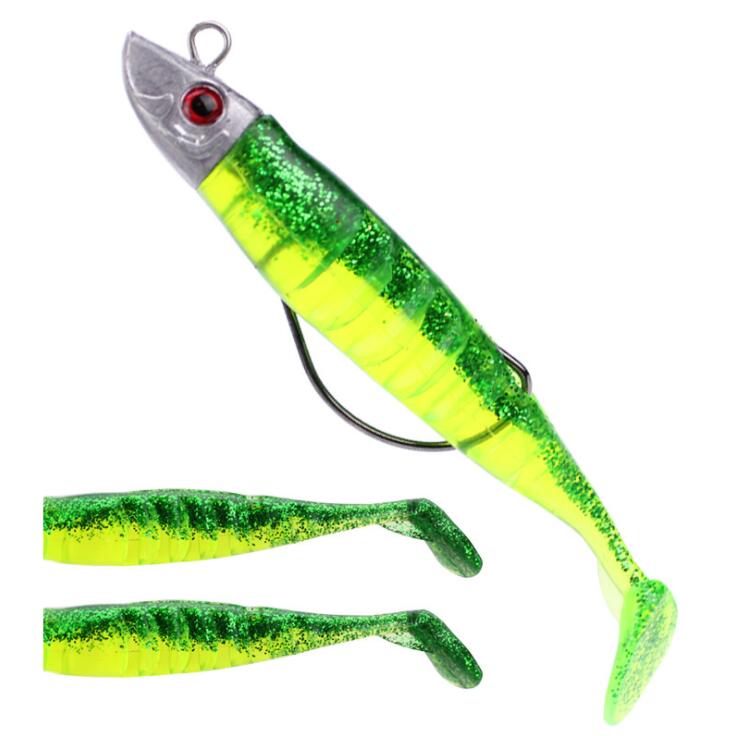JIG Shad with 9cm 11cm 15g 25g Jig Head Super Soft... – Grandado