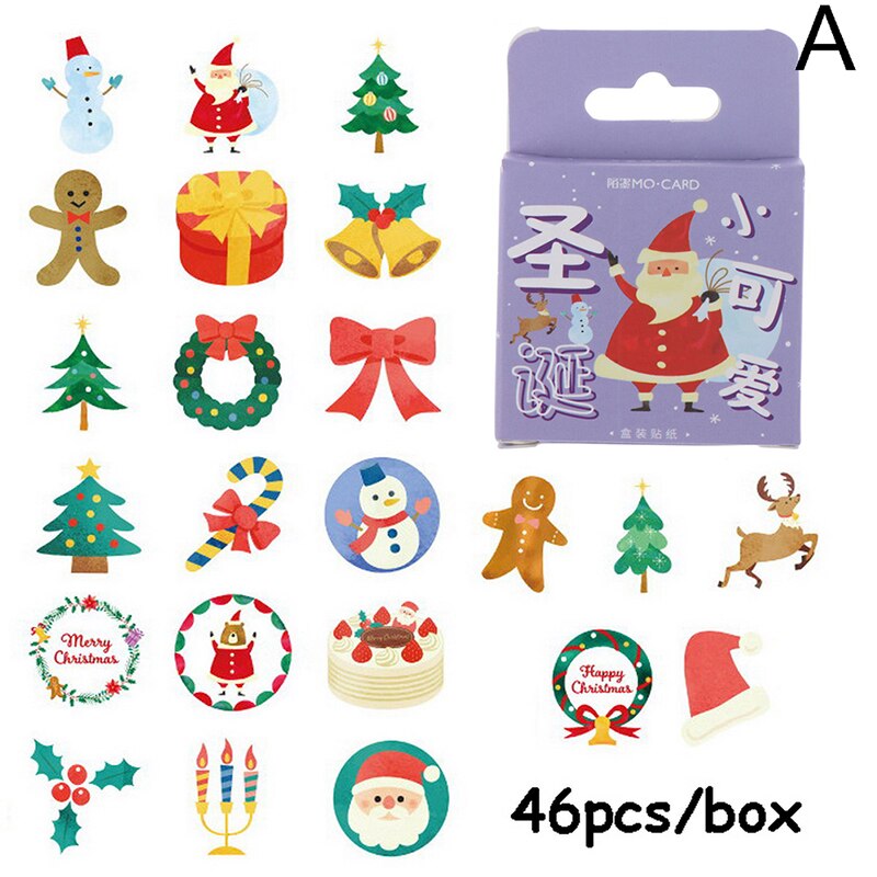 45cs/box Cute Mini Christmas Stamp Decorative Stat... – Grandado