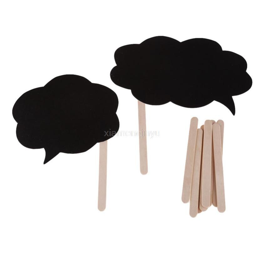 Photo Booth 10 pcs DIY Funny Speech Bubble Chalk b... – Grandado