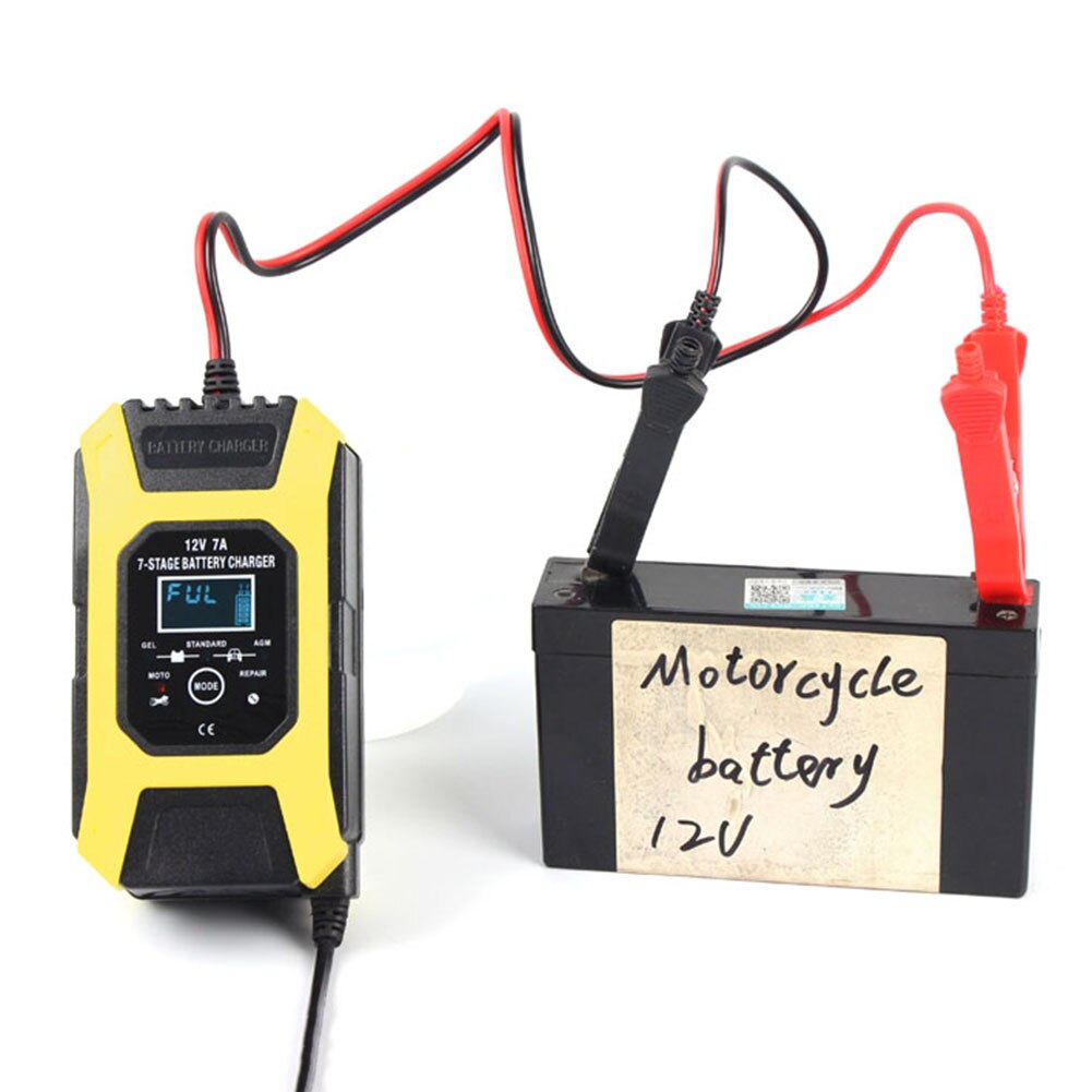 12V 7A Smart Battery Charger Digital LCD Display C... – Grandado