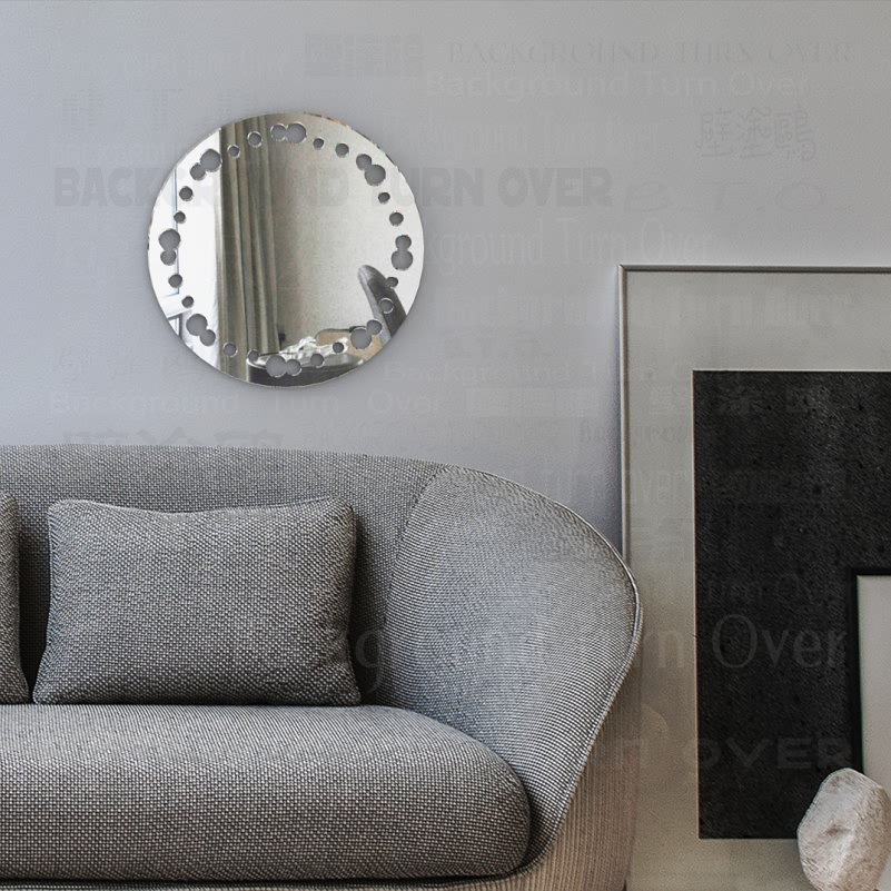 Round Table Bathroom Large Mirrors Small Wall Fram... – Grandado