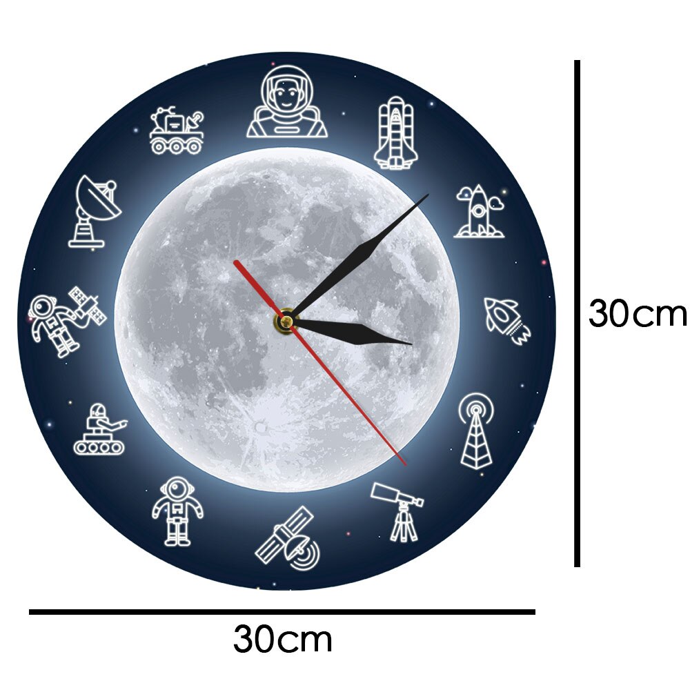 Outer Space Astronaut Modern Wall Clock Space Trav... – Grandado