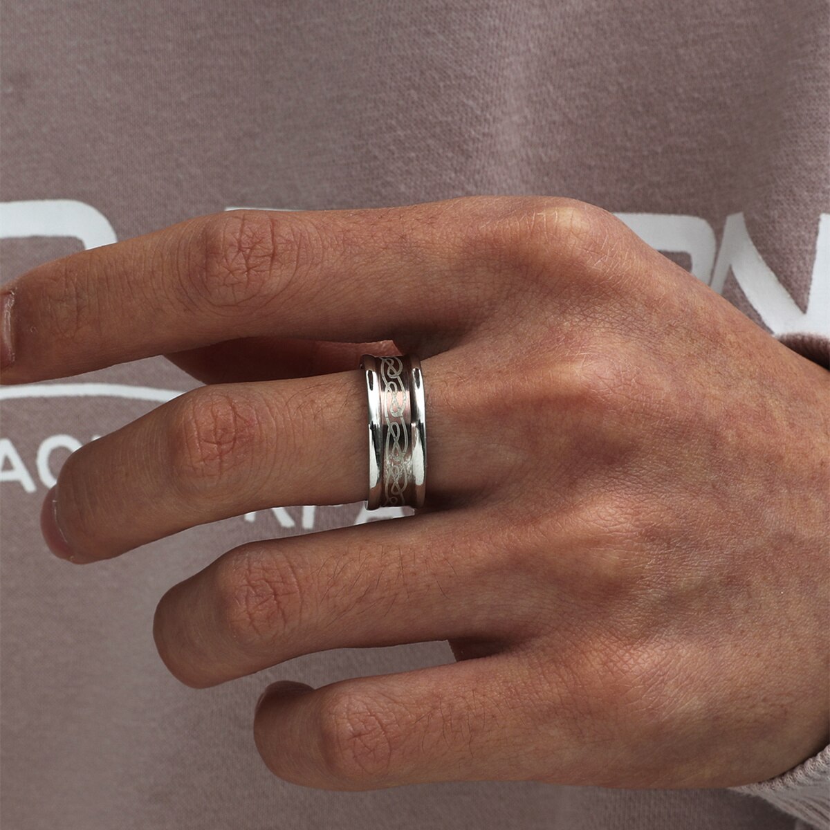 Mangosky 8Mm Rvs Ring Voor Mannen – Grandado