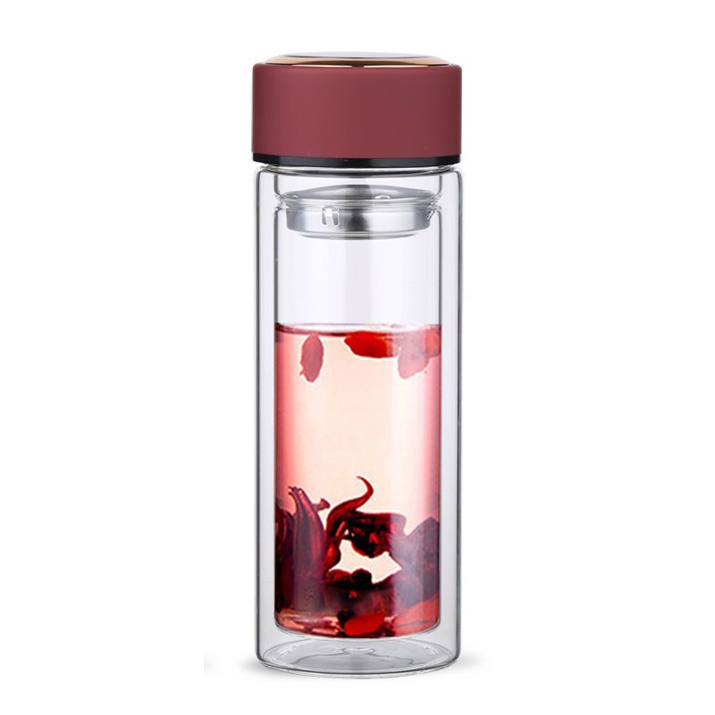 Portable Water Bottle Outdoor Transparent Glass Wa... – Grandado