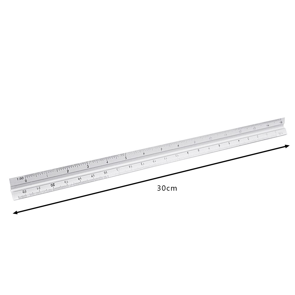 30cm Aluminium Alloy Ruler 1/20 1/25 1/50 1/75 1/1... – Vicedeal
