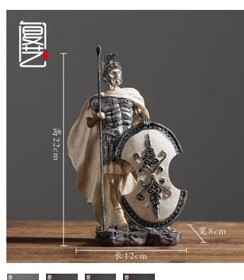 Retro Knight ornaments in ancient Rome Spartan cha... – Grandado