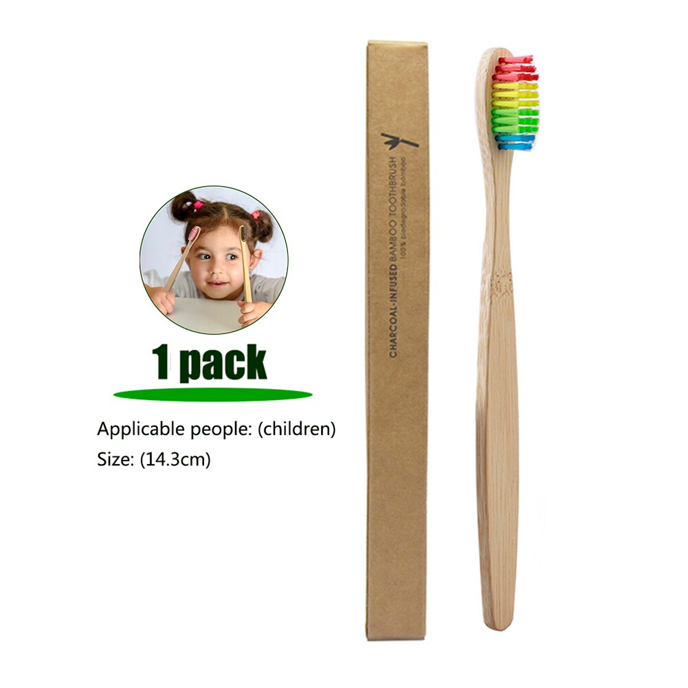 Mjuka borst barn bambu tandborste tandborstar milj... – Vicedeal