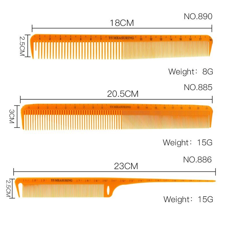 1 Pcs Kapper Kam Met Schaal Snijden Kam Profession... – Grandado