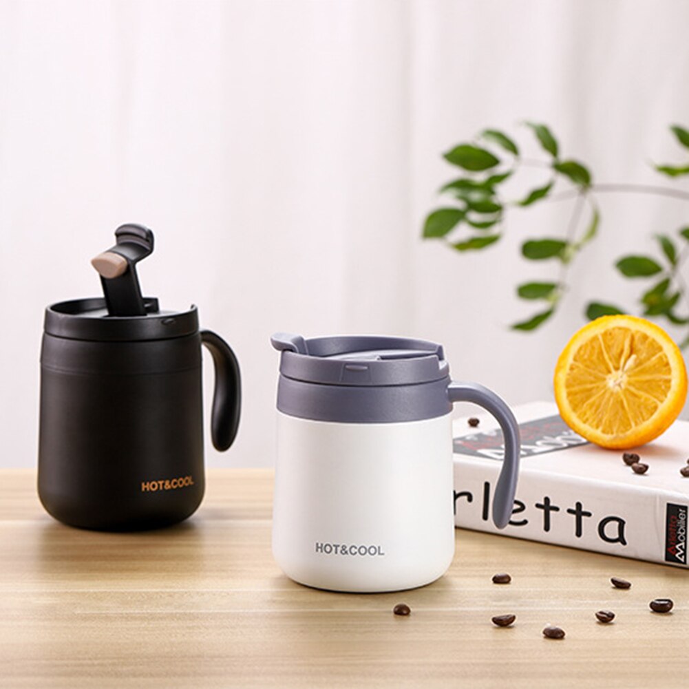 350ml 304 Stainless Steel Vacuum Flask with Handle... – Grandado