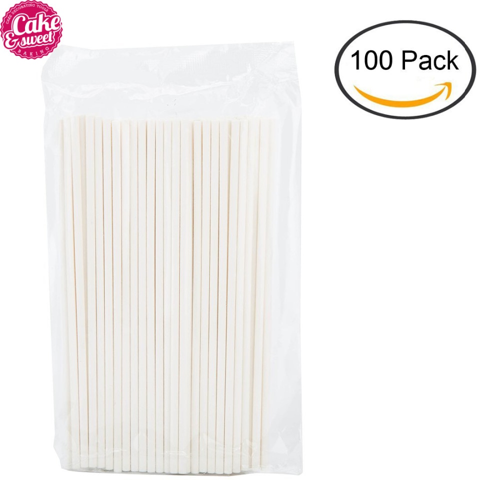 100 stks 4 inch Lollipop Sticks Cake Pop Sticks So... – Grandado