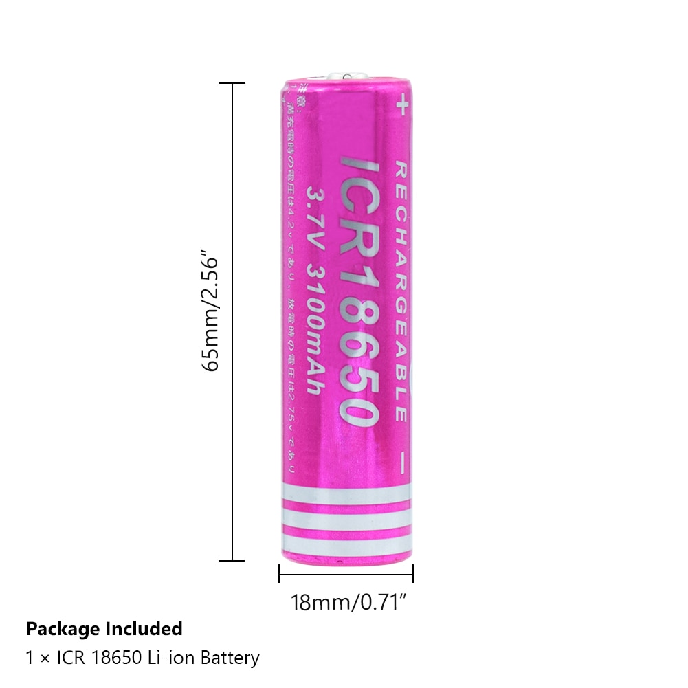 2Pcs 18650 NEXcell Battery 3.7V 3100mah ICR 18650 ... – Grandado