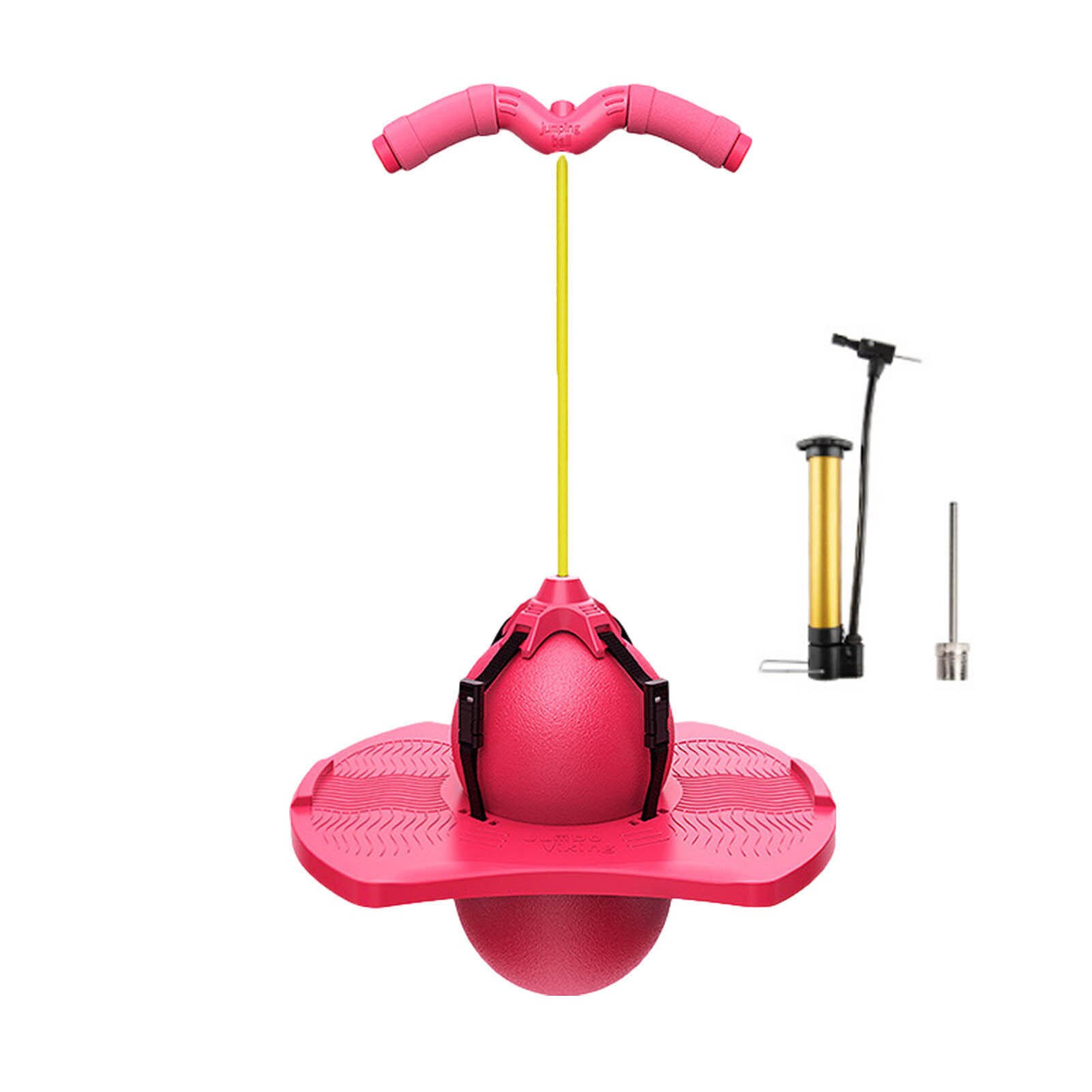 Bouncing Ball With Handle And Pump Rubber Stretcha... – Grandado