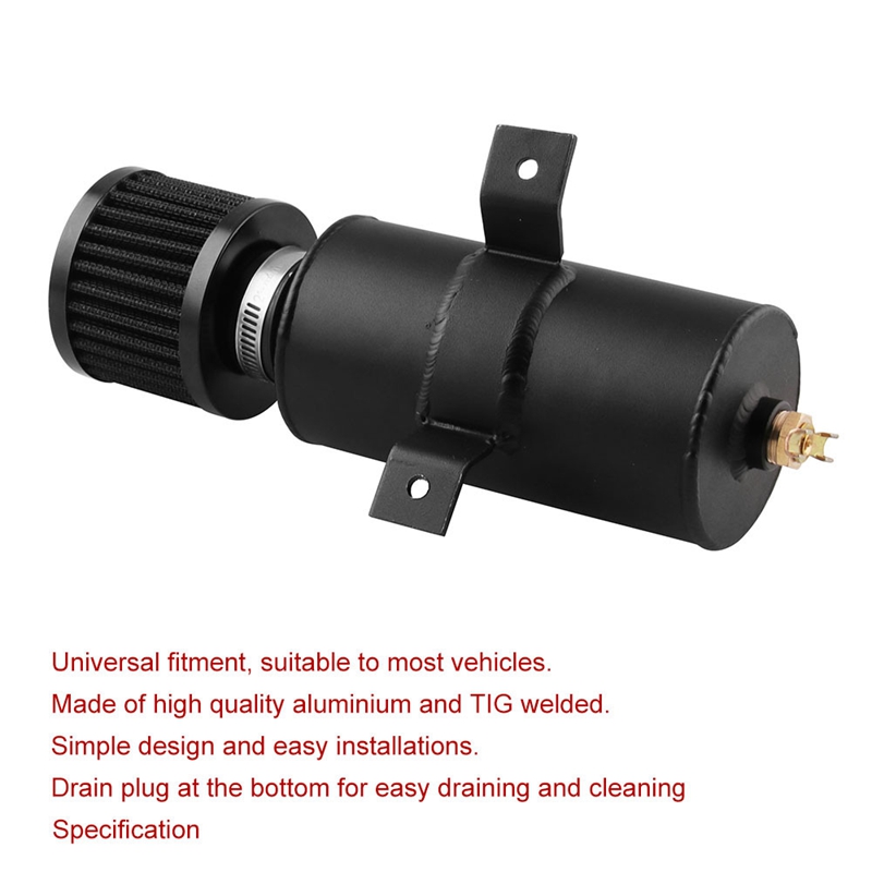 Universal Metal Baffle Engine Oil Capture Tank Ven... – Vicedeal