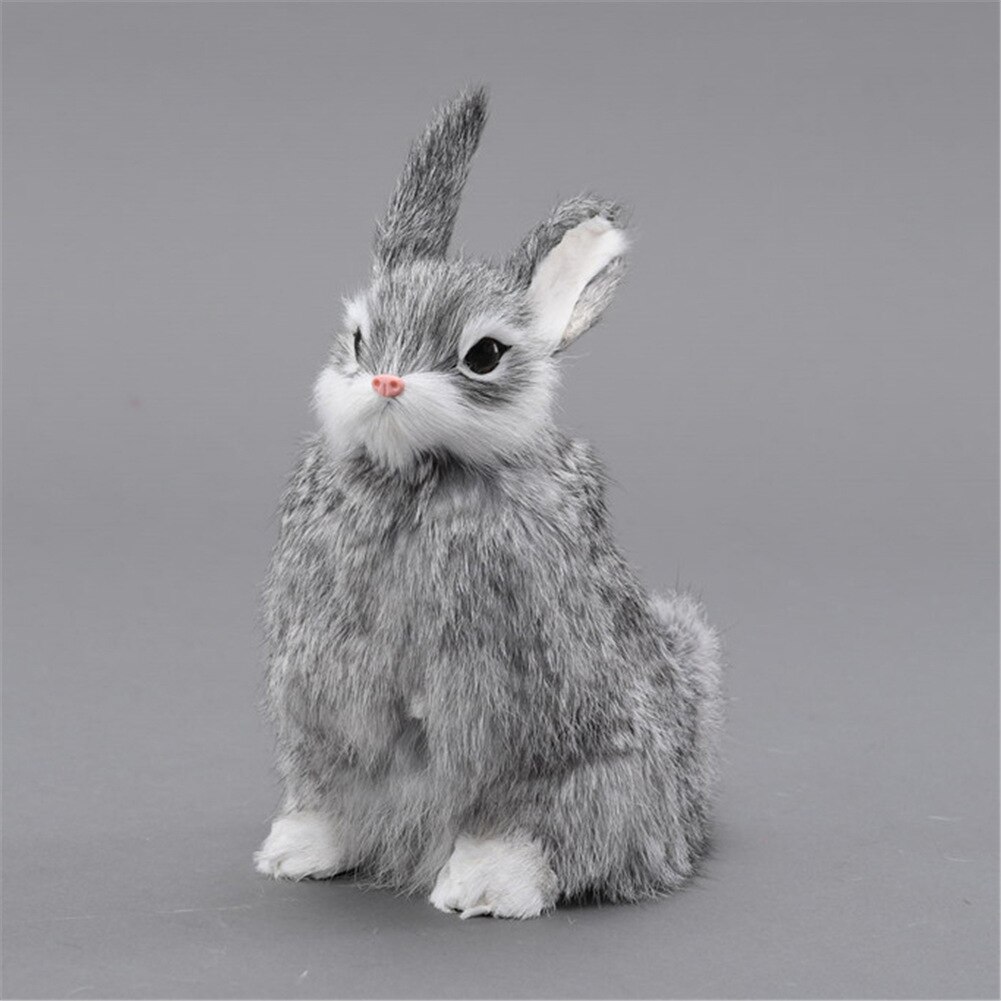 Simulation Furry Squatting Lifelike Rabbit Christm... – Grandado