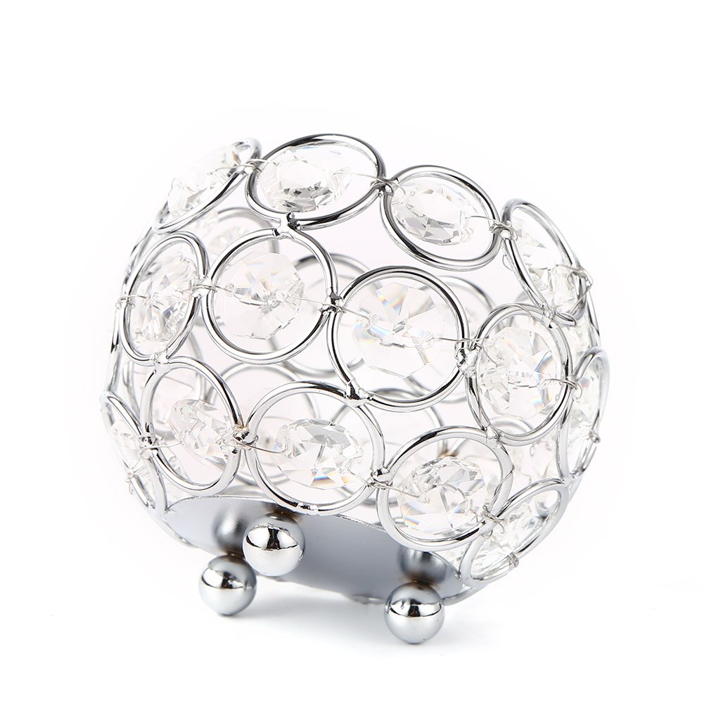 Silver Gold Crystal Bowl Candle Holders Aromathera... – Vicedeal