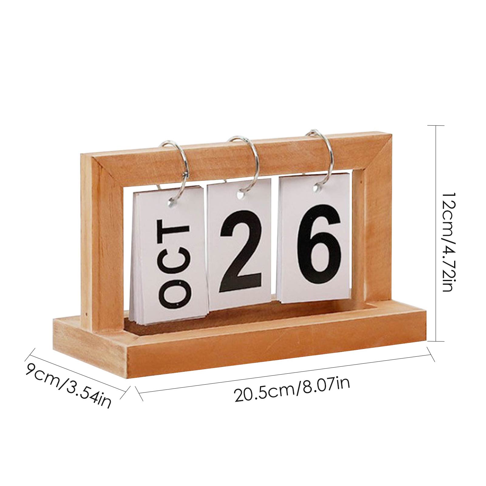 Home Calendar Wooden Flip Calendar Simple Home Des... – Grandado