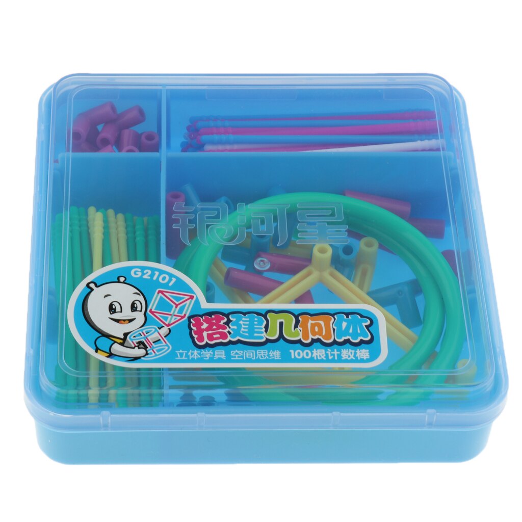 Multi-Color Geometric Shape Building Kit - Kids Ma... – Grandado