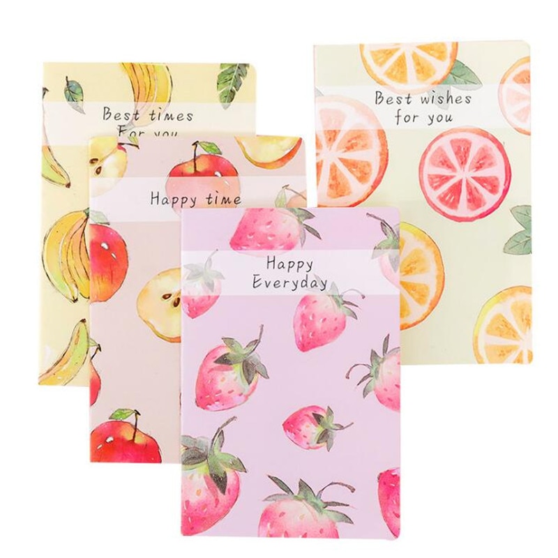 Youe shone 1pcs small fresh A5 fruit notebook Cute... – Grandado