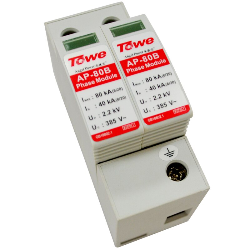 TOWE AP 80B 2P 40kA three phase surge protective d... – Vicedeal