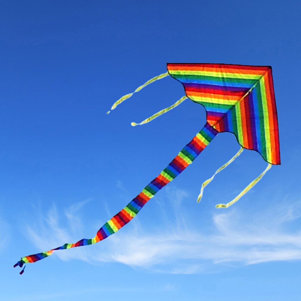 Cometa colorida de cola larga de nailon para niños... – Grandado