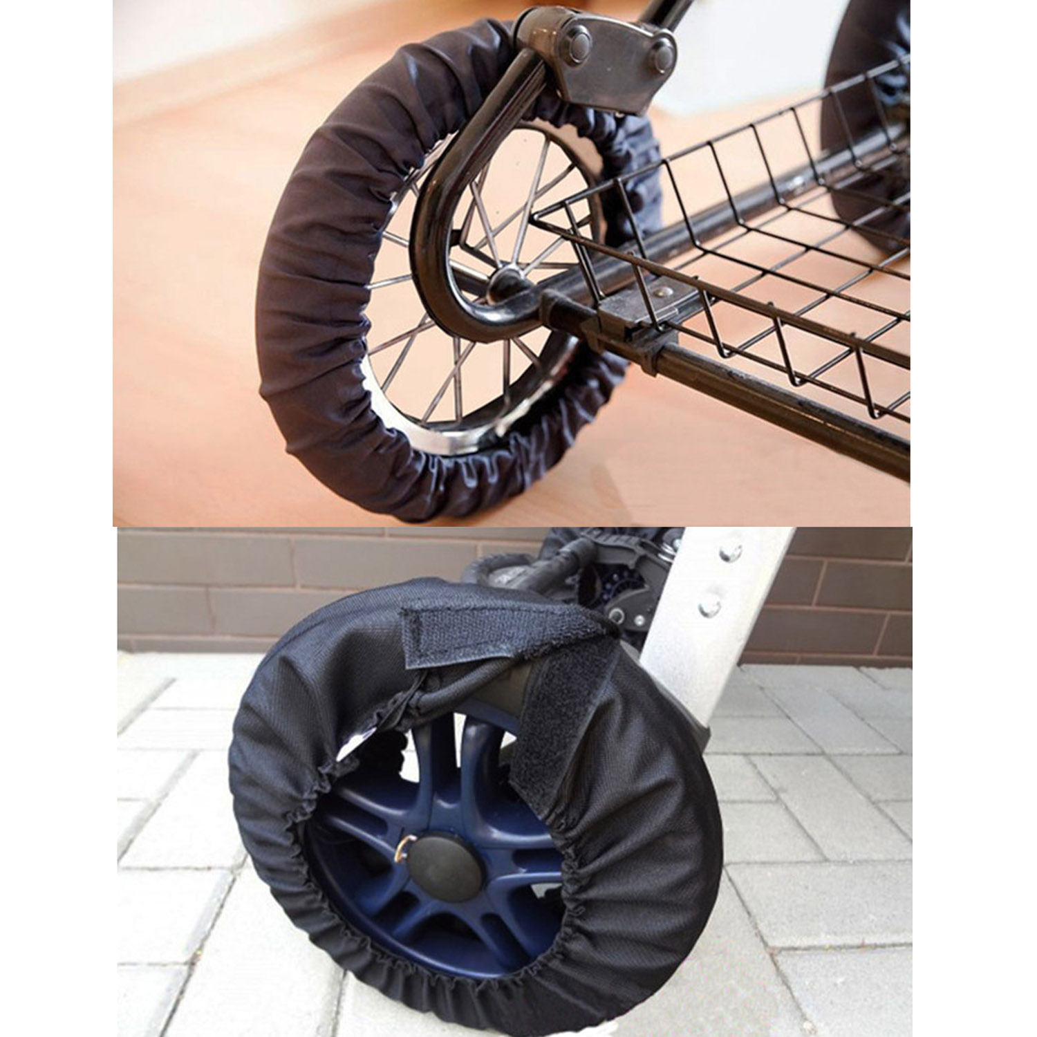 4PCS Black Baby Stroller Wheel Covers Anti-dirty D... – Grandado