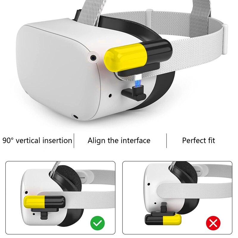 3300mAh Type-C Charger For Oculus Quest 2 VR Glass... – Grandado