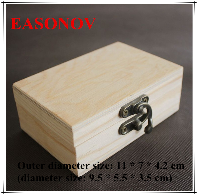 EASONOV 11 * 7 * 4.2 cm Rectangular wood box woode... – Grandado