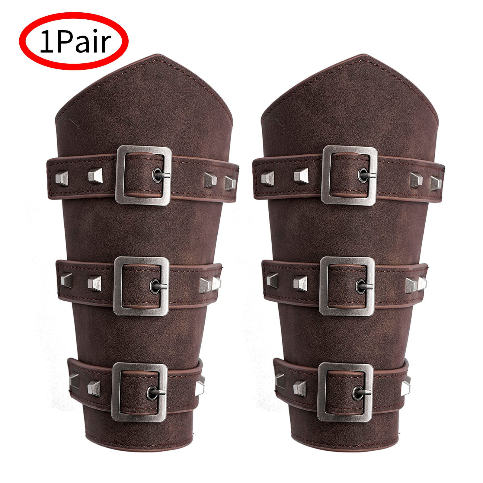 PU Leather Arm Cover-Medieval Cross Leather Gloves... – Grandado
