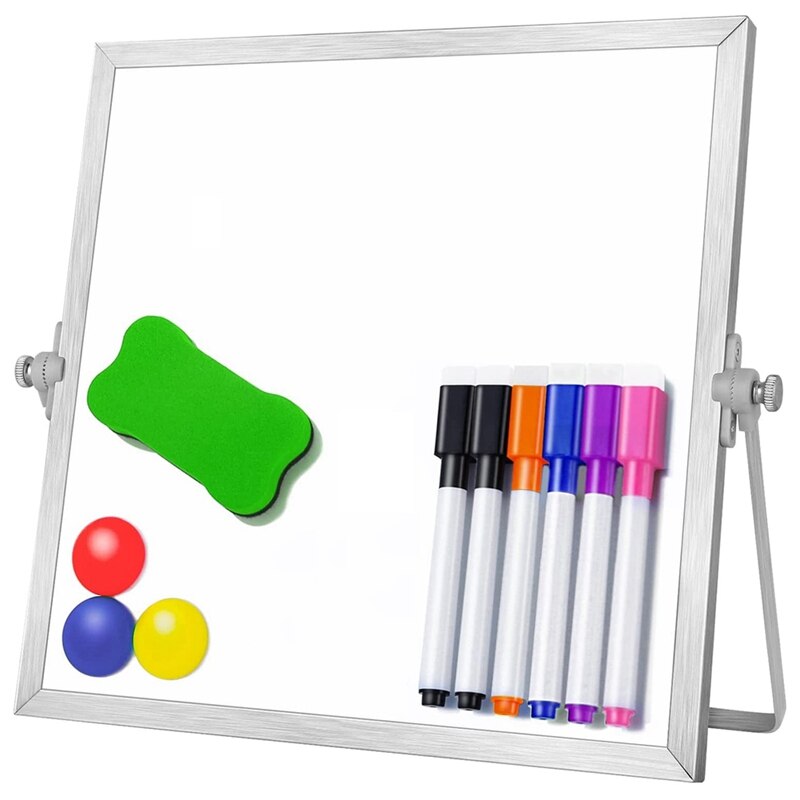 Desktop Magnetic Double-Sided Whiteboard Folding R... – Grandado