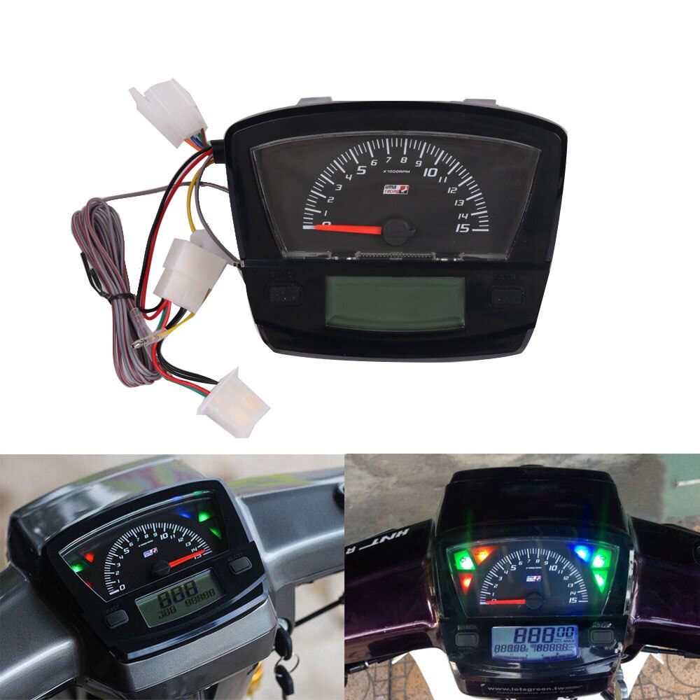 motorcycle refitted LCD digital instrument waterpr... – Grandado