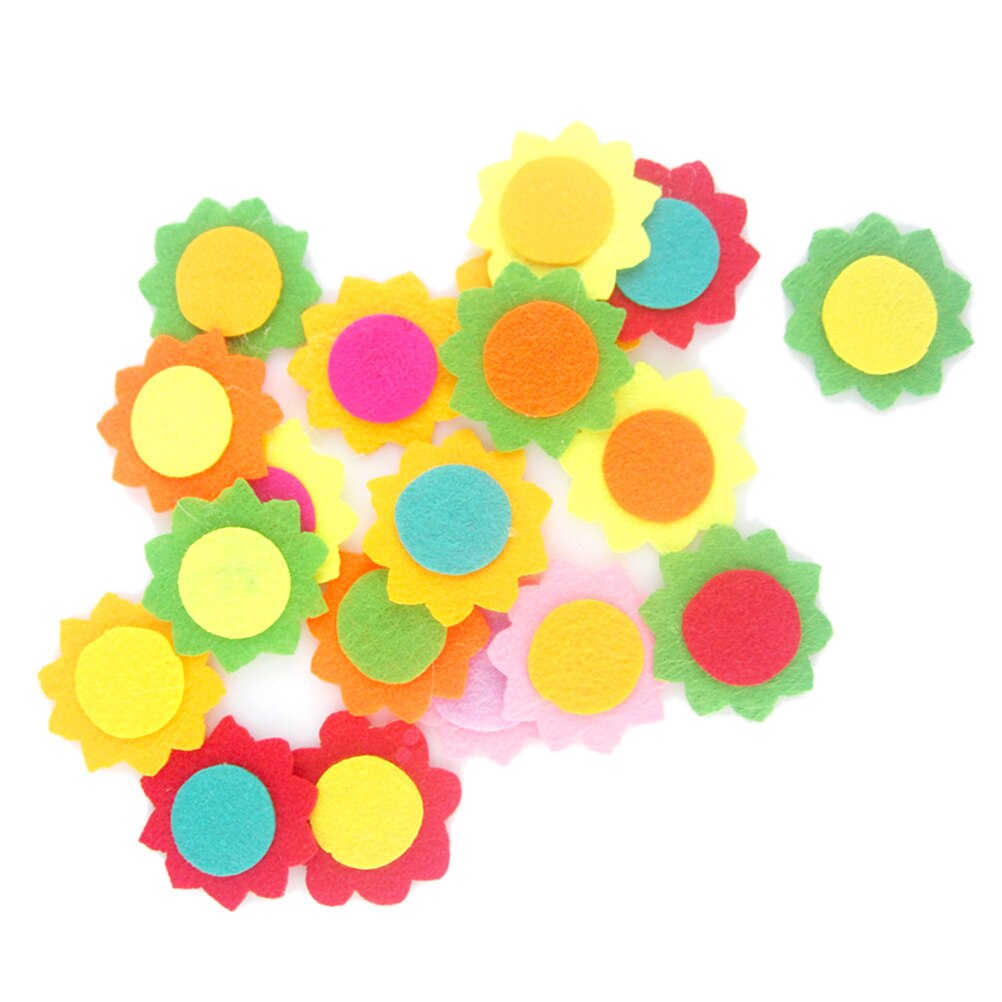 100pcs Felt Flower Padded Spring Felt Flower Appli... – Grandado
