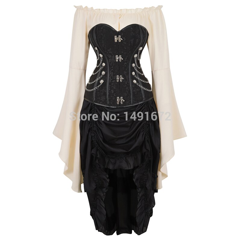 corset dresss top skirt 3-piece costume cosplay go... – Vicedeal