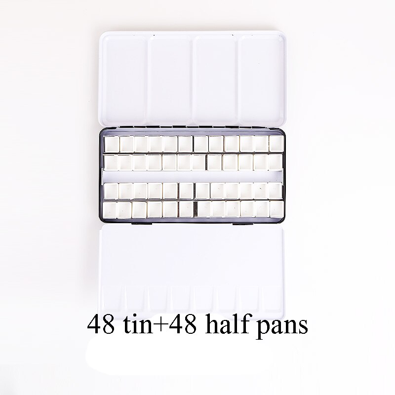 Empty Metal Watercolor Paints Tin Box Palette Pain... – Grandado