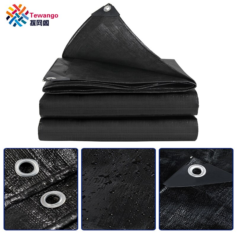 Black Hay Cover Tarpaulin PE Woven Polyethylene Ra... – Vicedeal