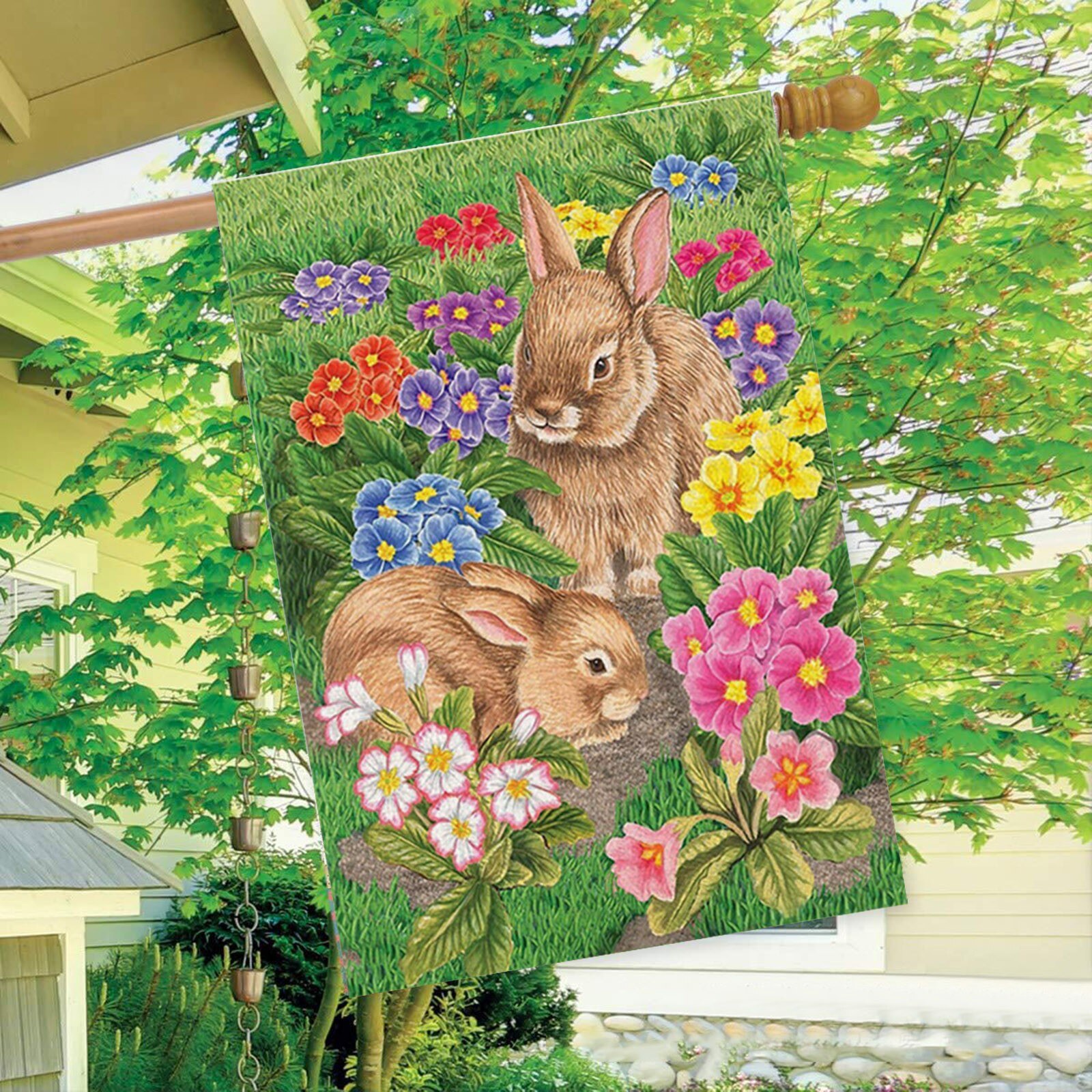 Garden Decoration Easter Banner Flag Happy Easter ... – Grandado