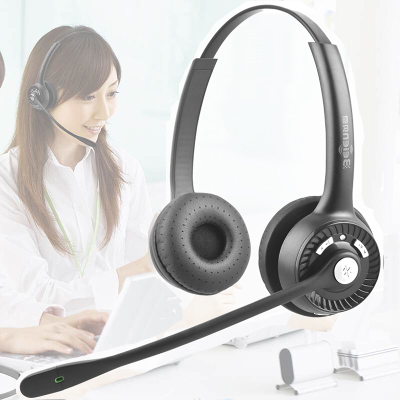 BT102 Call center Office Binaural stereo headset W... – Grandado