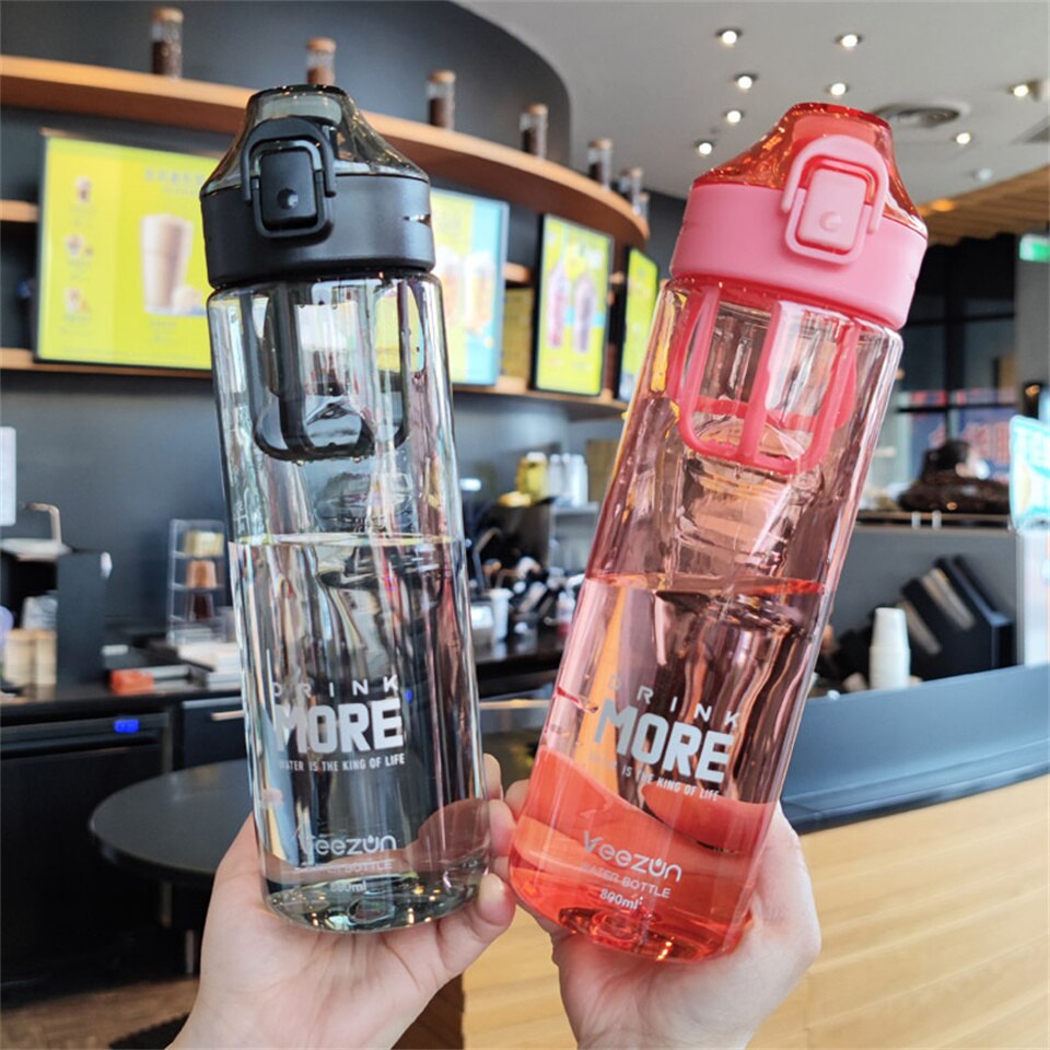 800ml BPA Free Transparent Plastic Water Bottle Le... – Vicedeal