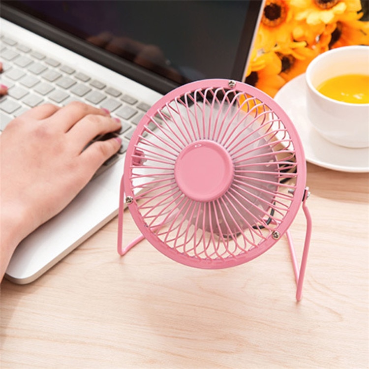 Color Strong wind Mini Fan Desk USB Fan METAL Desk... – Grandado