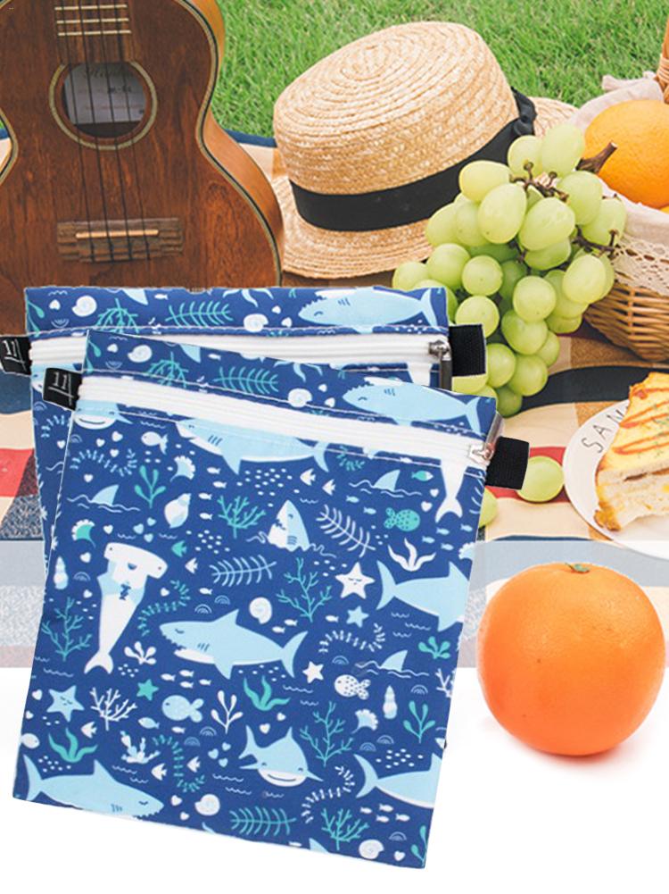 2 STUKS Herbruikbare Waterdicht PUL Stof Voedsel O... – Vicedeal